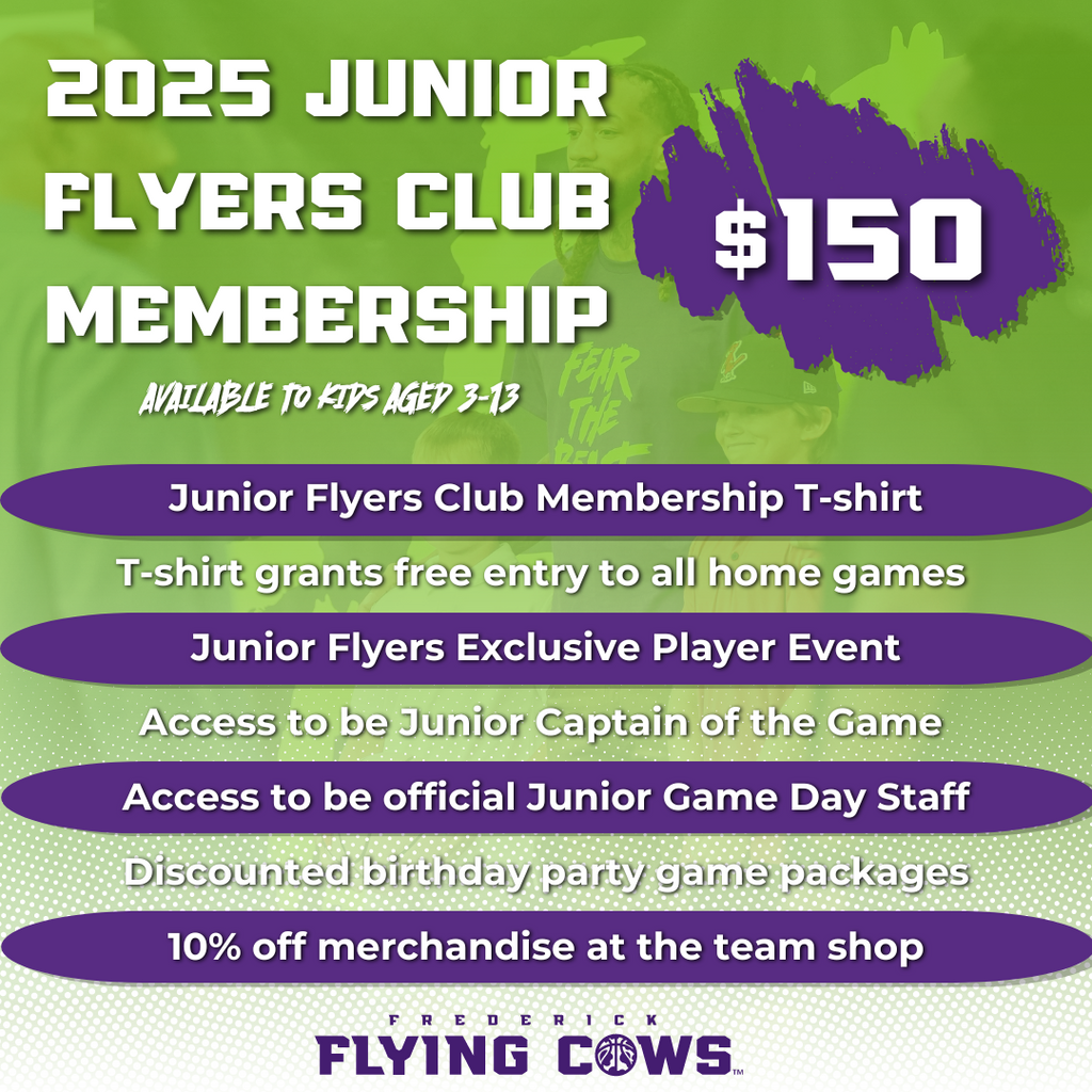 2026 Junior Flyers Membership – Frederick Flying Cows